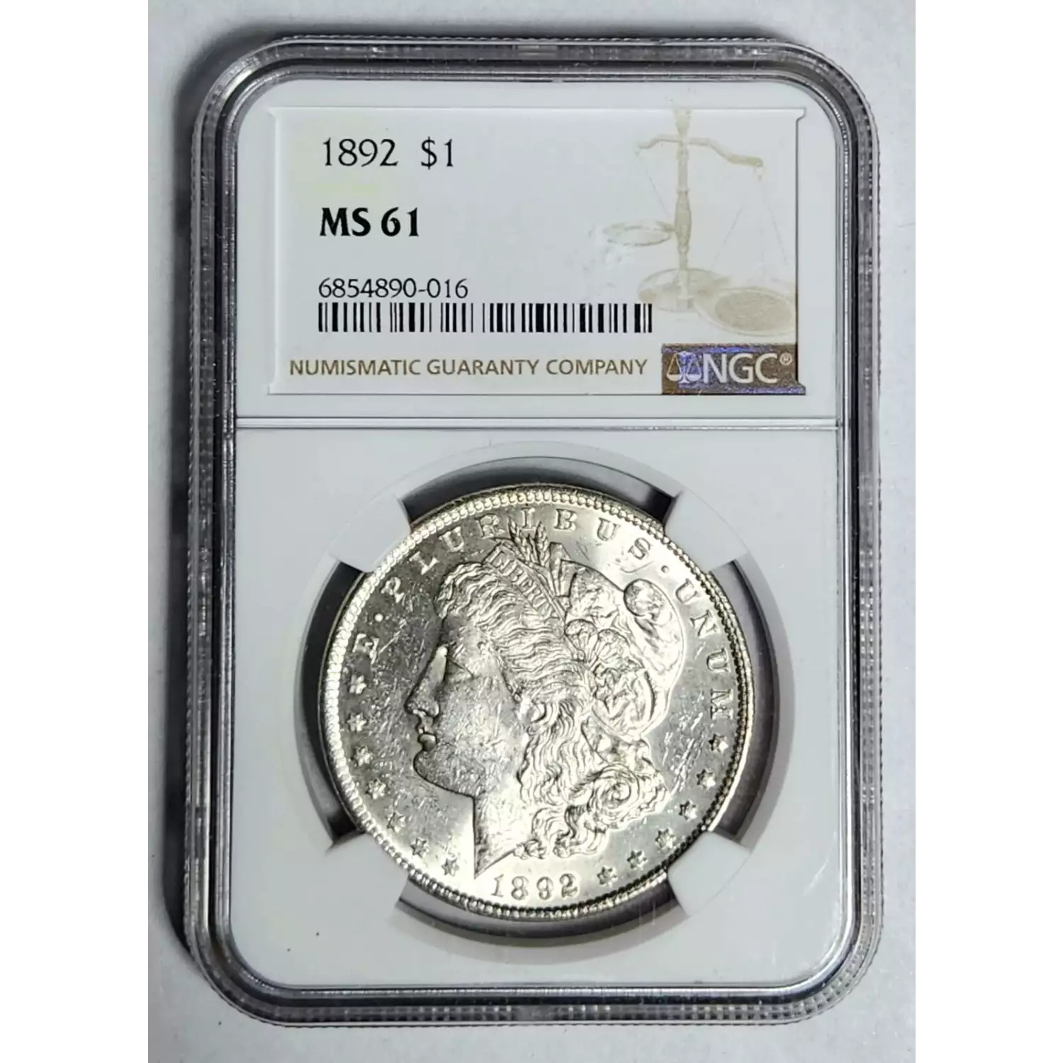 1892 Morgan Silver Dollar NGC MS-61 - Bob Paul Rare Coins