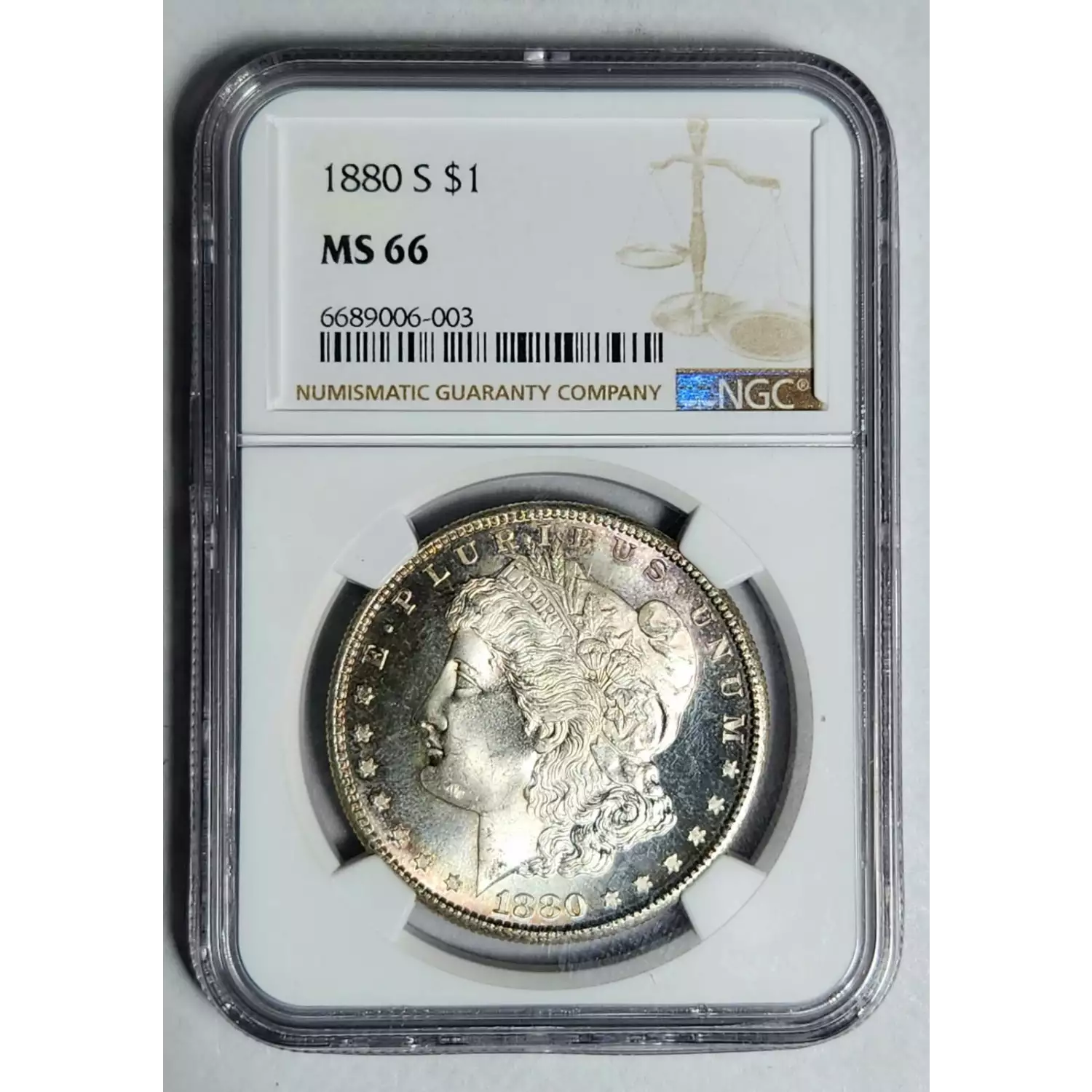 1880-S Morgan Silver Dollar NGC MS-66 - Bob Paul Rare Coins