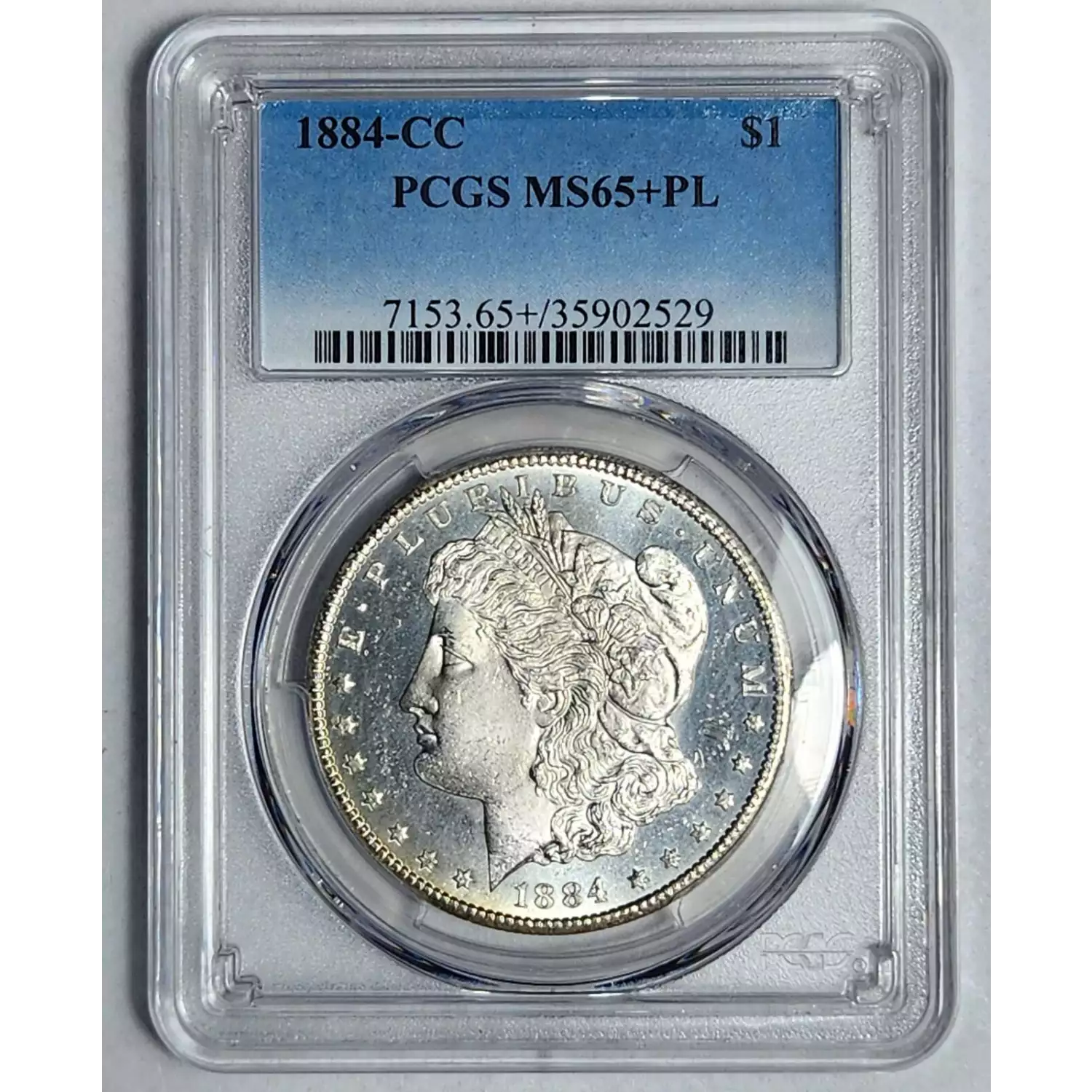 1884-CC Morgan Silver Dollar PCGS MS-65+ PL - Bob Paul Rare Coins