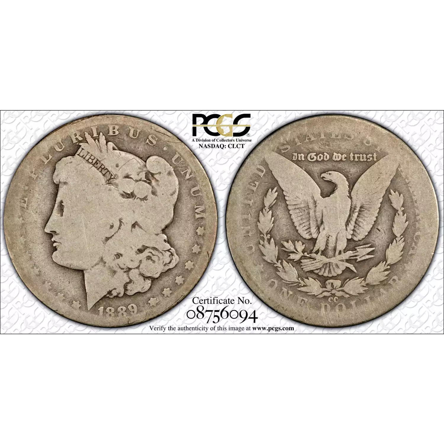 1889-CC Morgan Silver Dollar PCGS AG-3 - Bob Paul Rare Coins