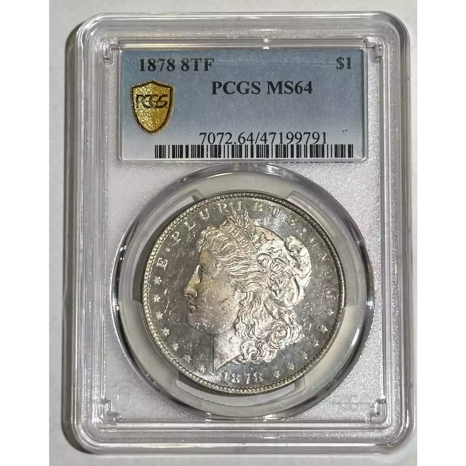 1878 Morgan Silver Dollar PCGS MS-64 8TF - Bob Paul Rare Coins