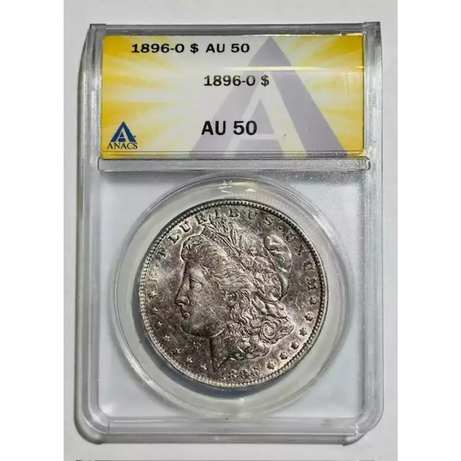 1896-O Morgan Silver Dollar ANACS AU-50 - Bob Paul Rare Coins