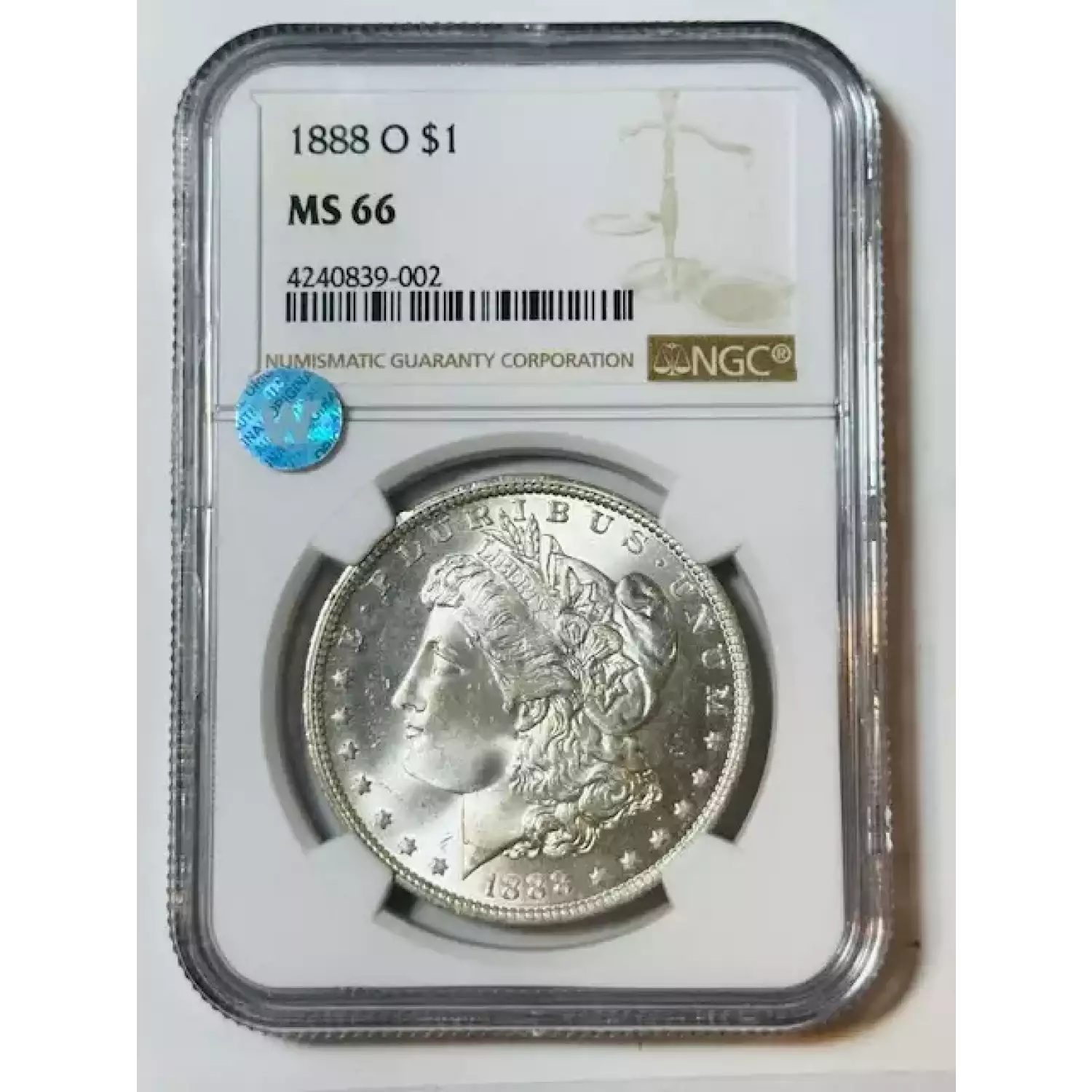1888-O NGC MS-66 Morgan Silver Dollar Sight White - Bob Paul Rare Coins