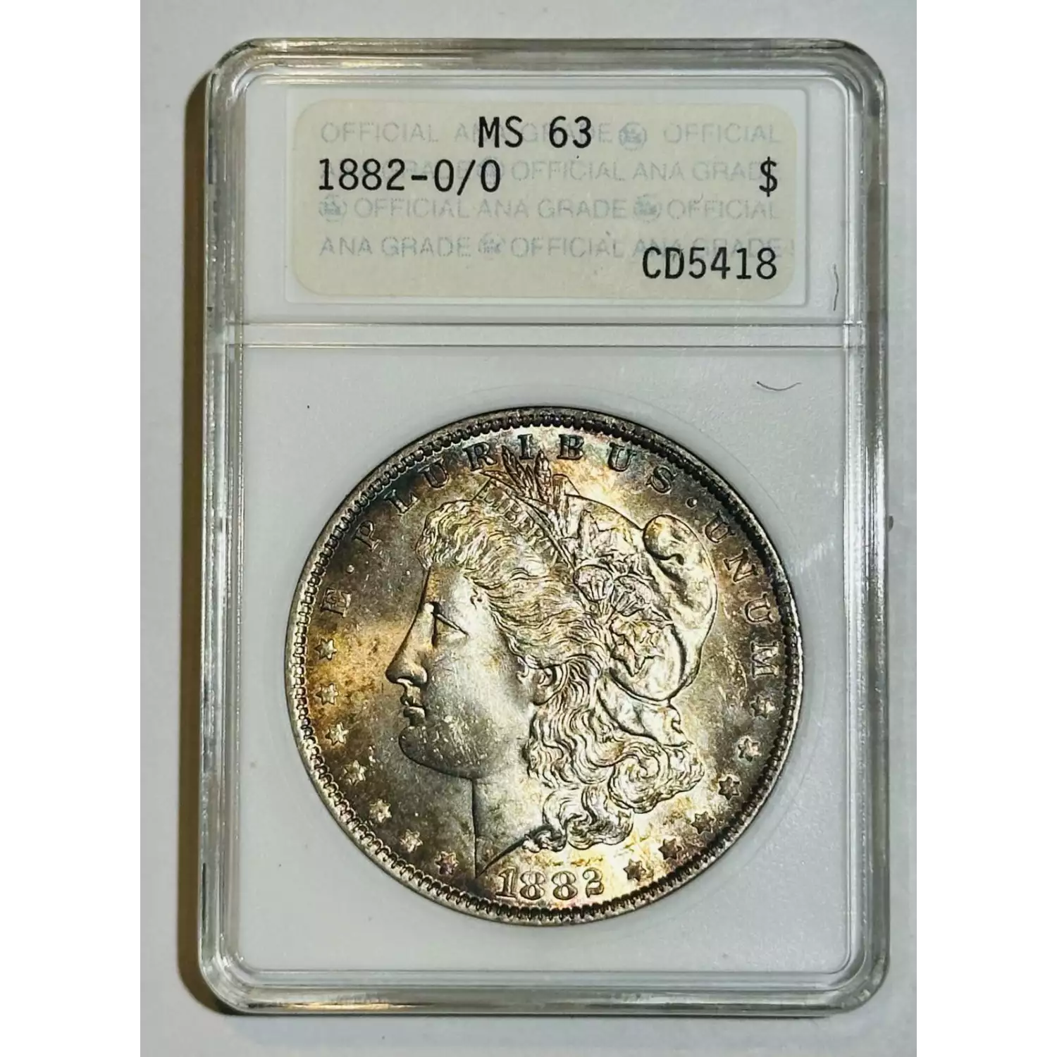 1882-O/O Morgan Silver Dollar ANACS MS-63 VAM 7 O/O - Bob Paul Rare Coins