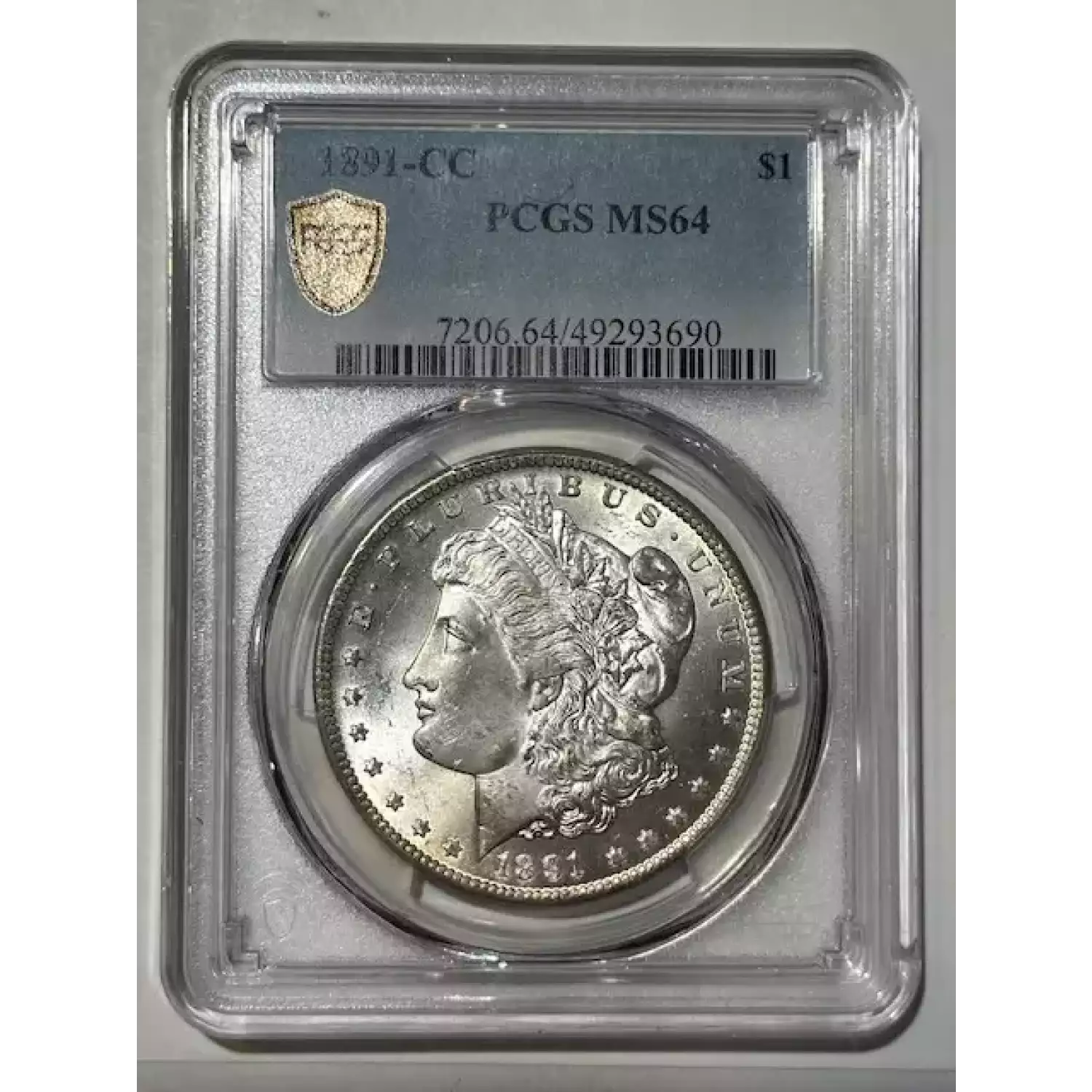 1891-CC Morgan Silver Dollar PCGS MS-64 -Spitting Eagle - Bob Paul Rare Coins