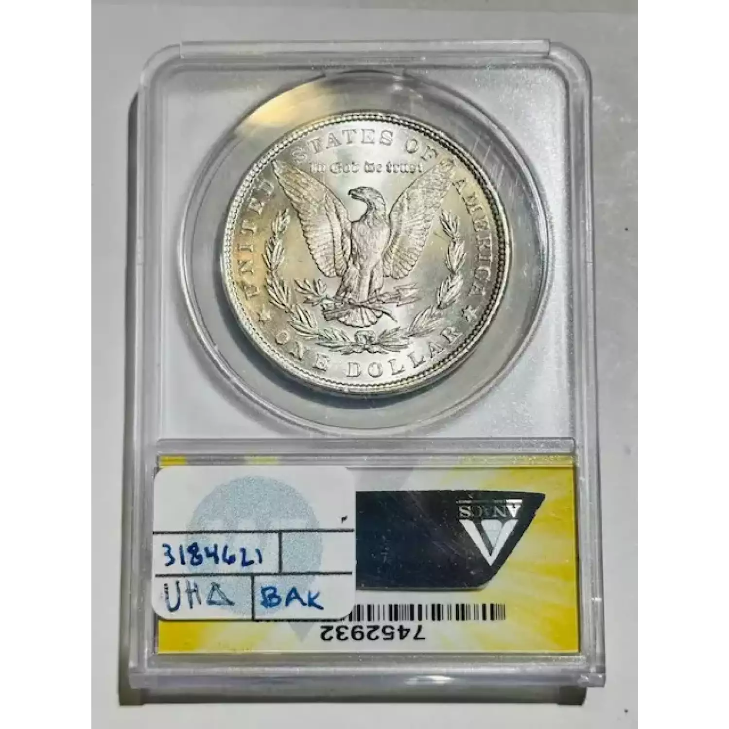 1887 Morgan Silver Dollar ANACS MS-63 Vam- 12A Alligator Eye Sight ...