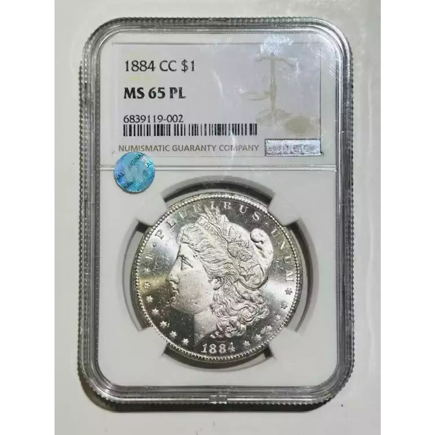 1884-CC Morgan Silver Dollar NGC MS-65 PL Sight White - Bob Paul Rare Coins