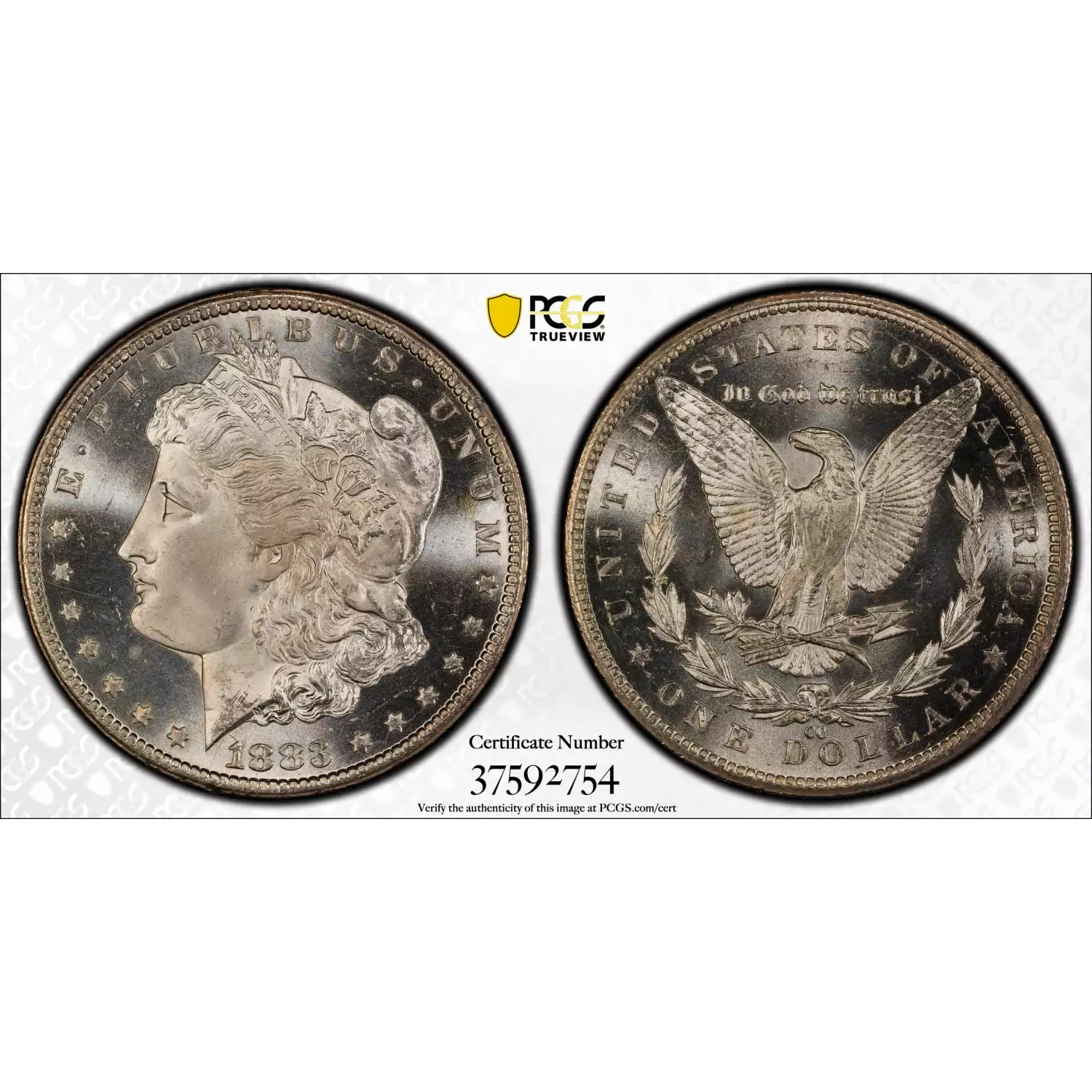 1883-CC Morgan Silver Dollar PCGS MS-66+ PL Sight White - Bob Paul Rare ...