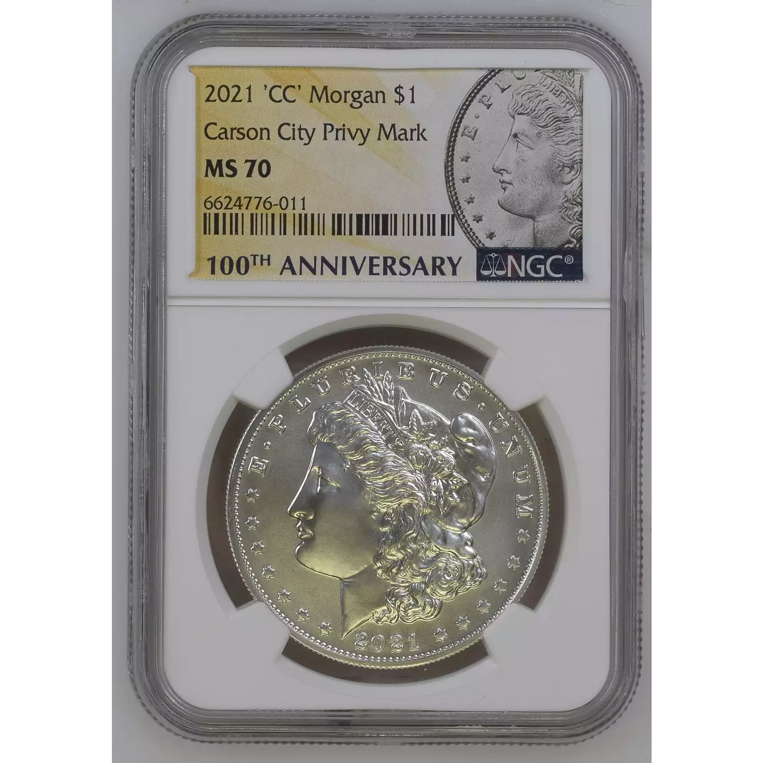 2021-P,D,S,CC,O Peace Set Morgan Silver Dollar NGC MS-70 'CC' Carson City Privy Mark - Bob Paul ...