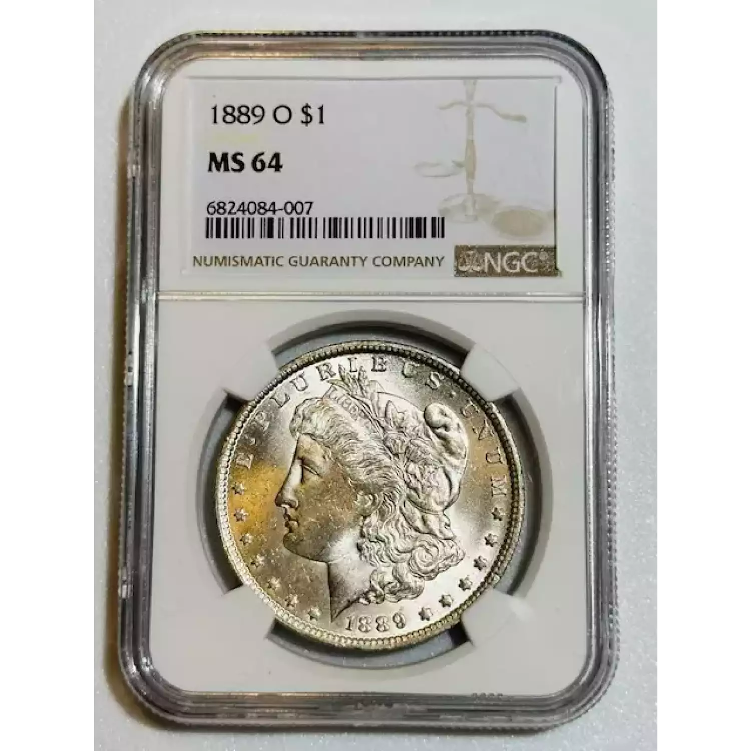 1889-O Morgan Silver Dollar NGC MS-64 White Morgan! Great Luster! - Bob Paul Rare Coins