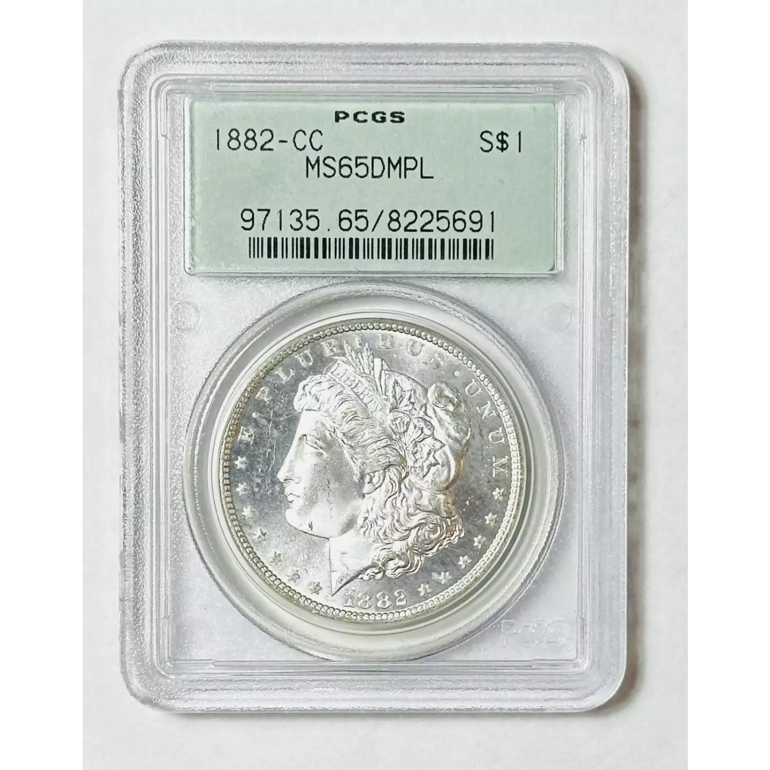 1882-CC Morgan Silver Dollar PCGS MS-65 DMPL - Bob Paul Rare Coins