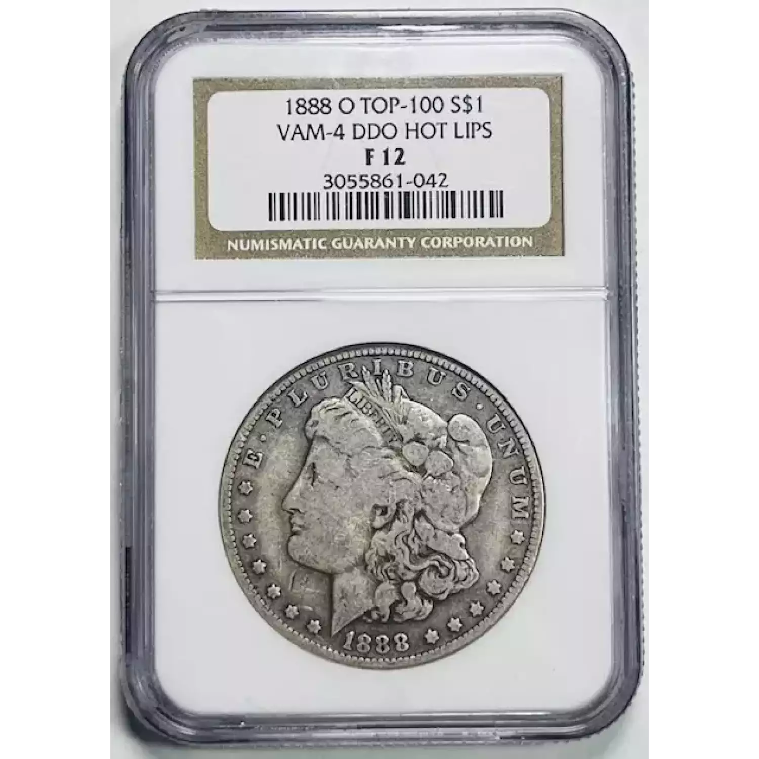 1888-O Morgan Silver Dollar NGC F-12 VAM-4 DDO HOT LIPS - Bob Paul Rare Coins