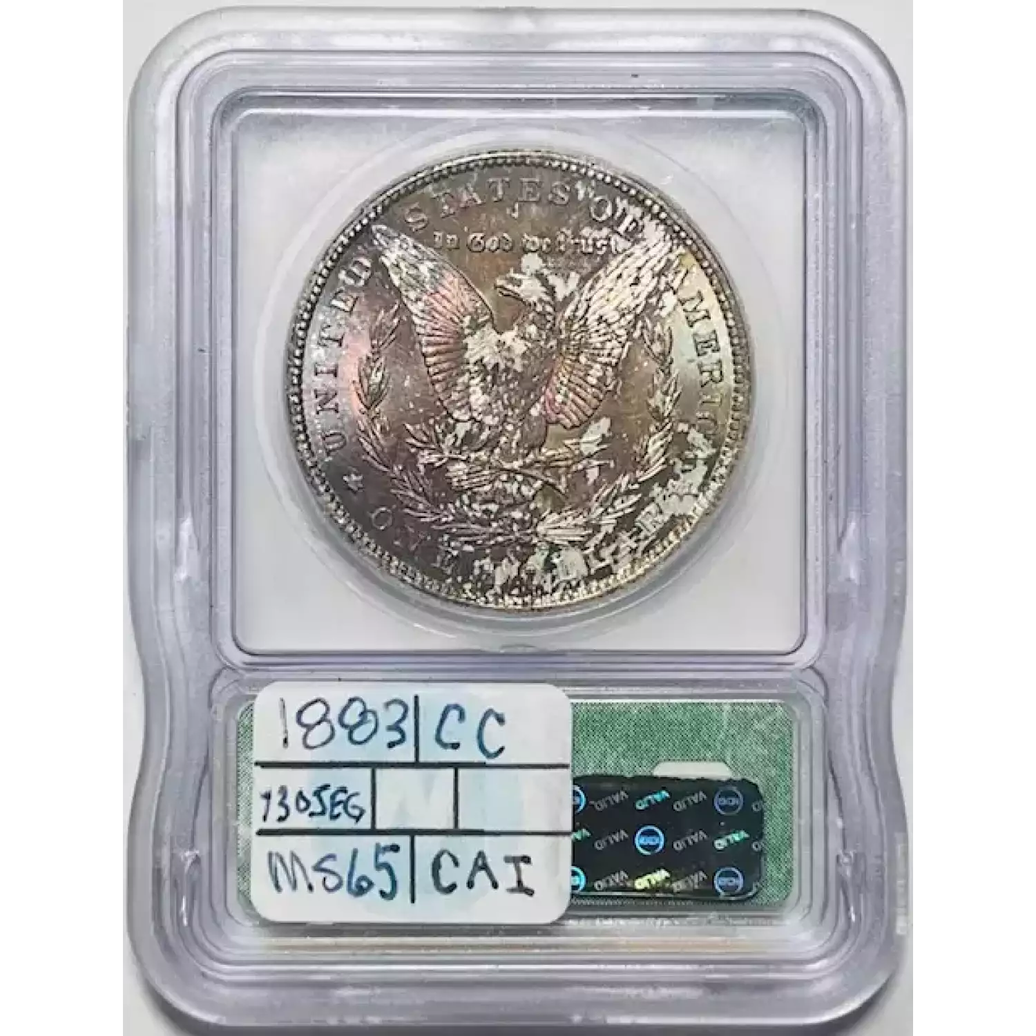 1883-CC Morgan Silver Dollar ICG MS-65 Pretty Color! - Bob Paul Rare Coins