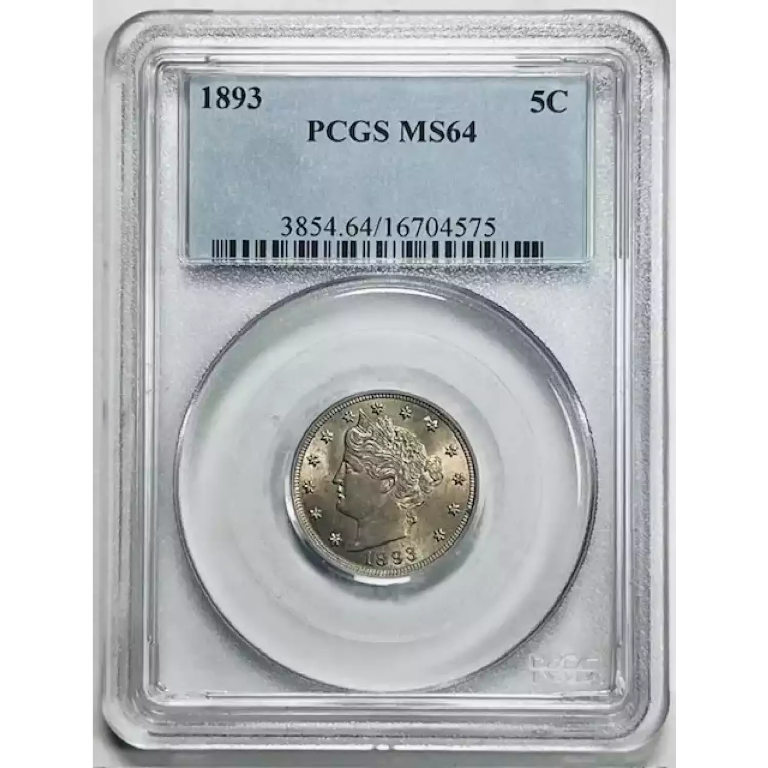 1893 Liberty Head Nickel PCGS MS-64 Chip Holder - Bob Paul Rare Coins