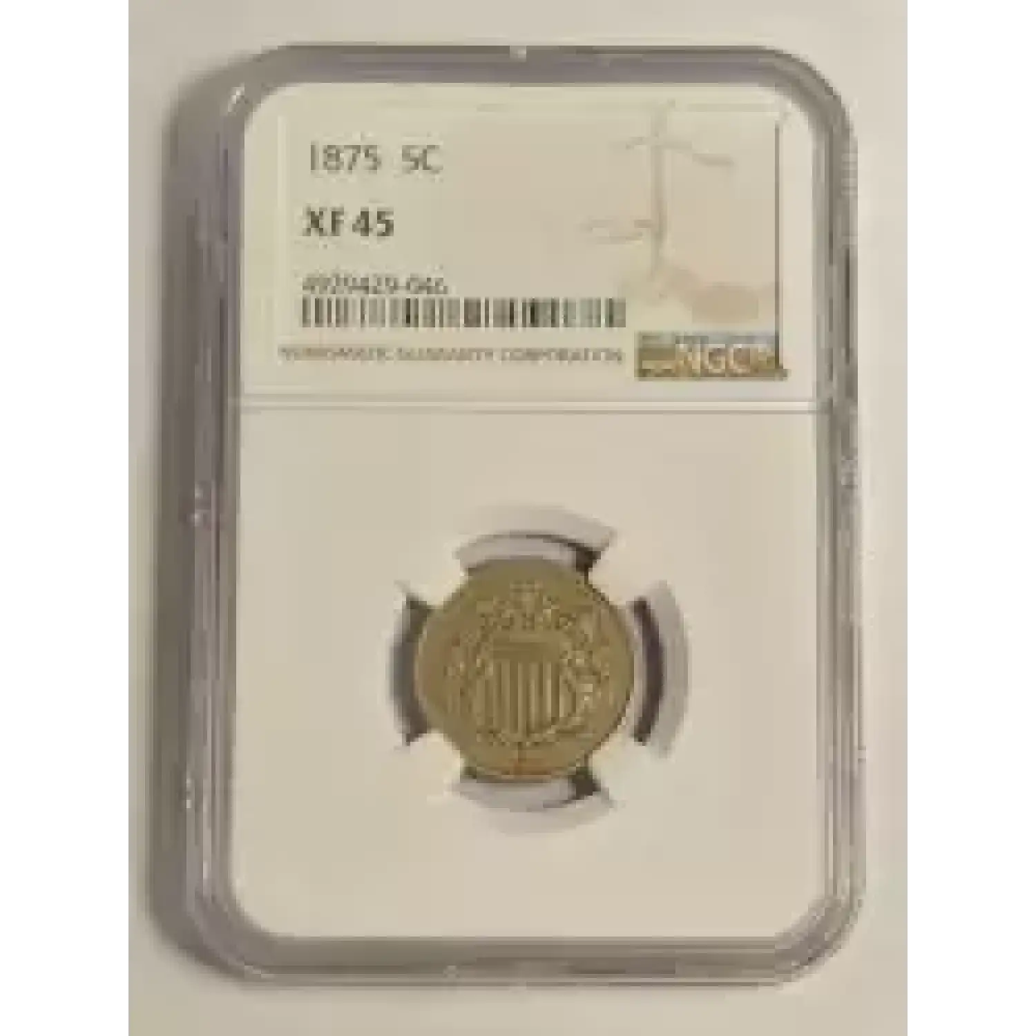 1875 Nickel Shield NGC XF-45 - Bob Paul Rare Coins