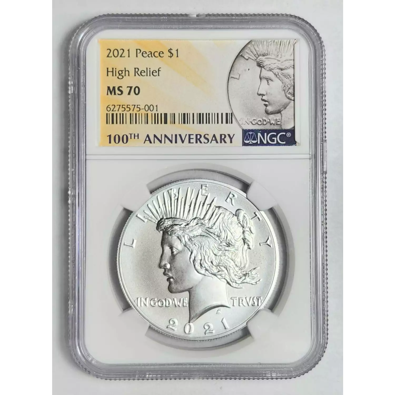 2021 Peace Dollar NGC MS-70 - HIGH RELIEF - 100TH ANNIV. - W/ OGP - Bob ...
