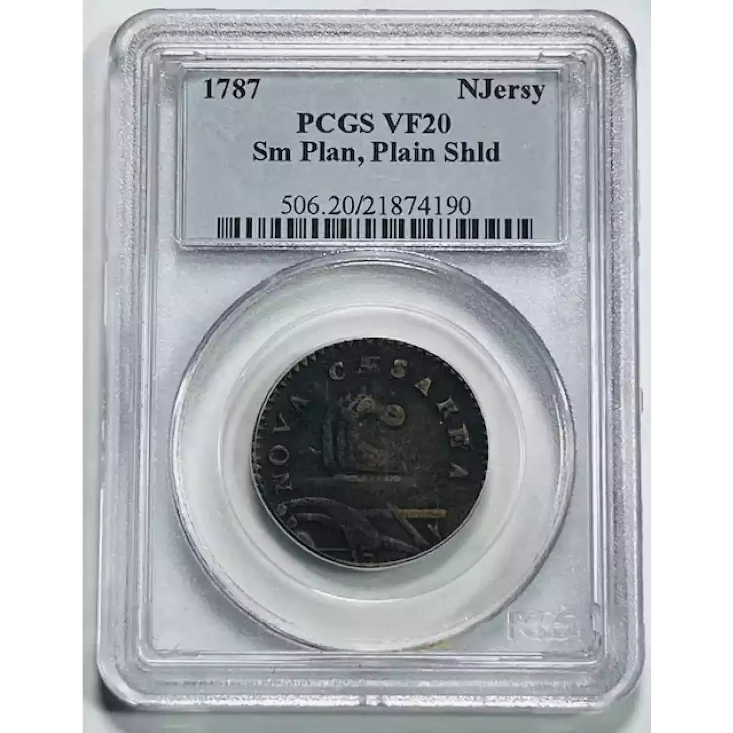 1787 Post Colonial Issues New Jersey Coppers - Copper PCGS VF-20 M-55 M ...