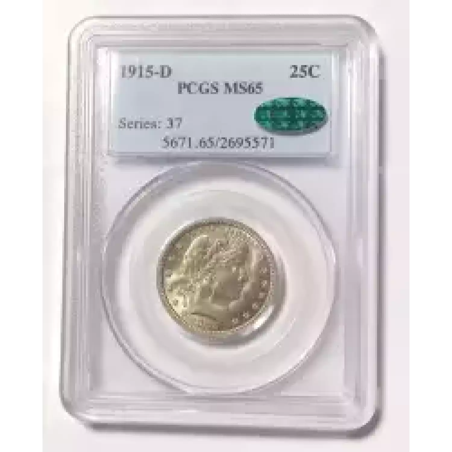 1915-D Barber Quarter PCGS MS-65 - Bob Paul Rare Coins