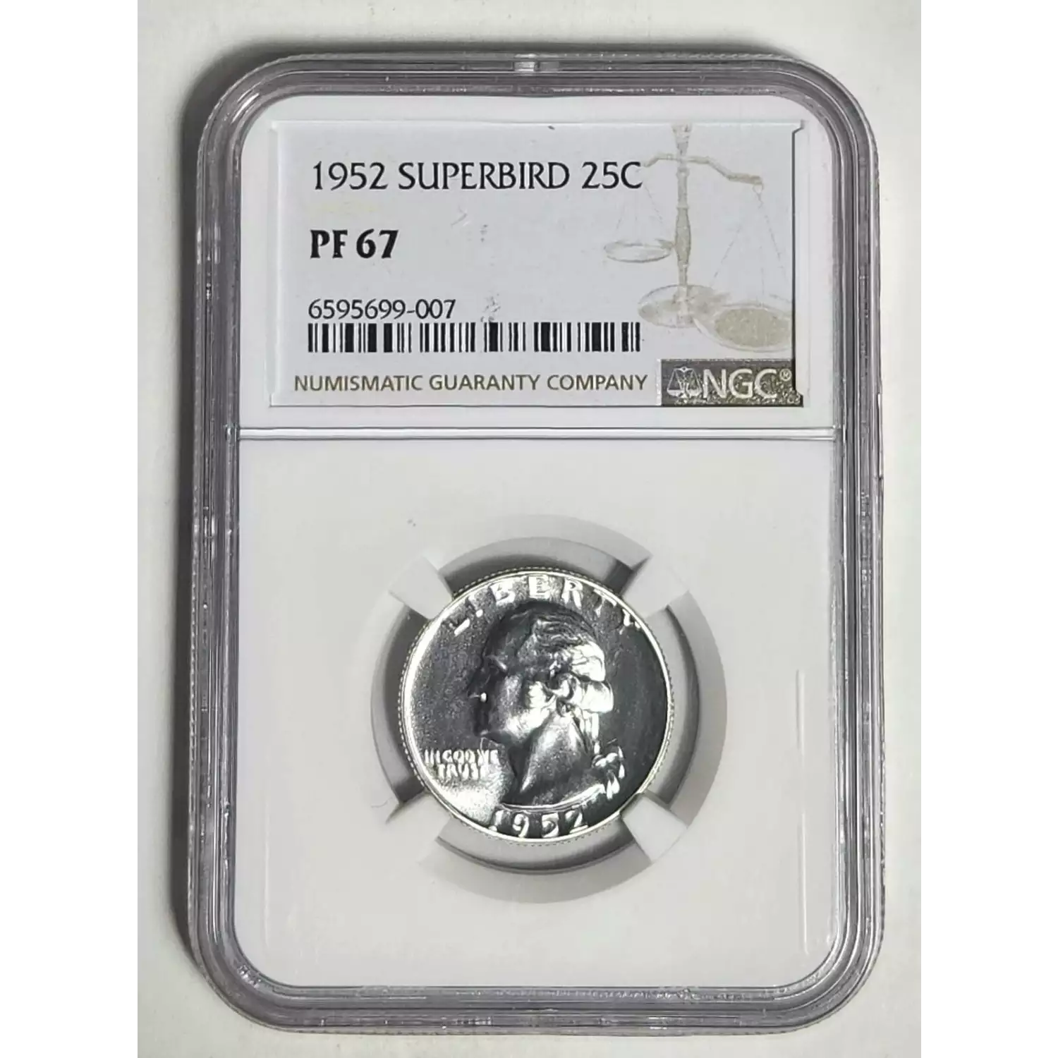 1952 Washington Quarter NGC PF-67 - SUPERBIRD - Bob Paul Rare Coins