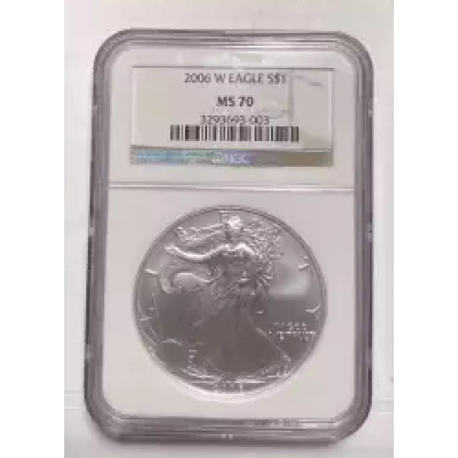 2006 Silver Eagles NGC MS-70 W BURNISHED SILVER EAGLE - Bob Paul Rare Coins