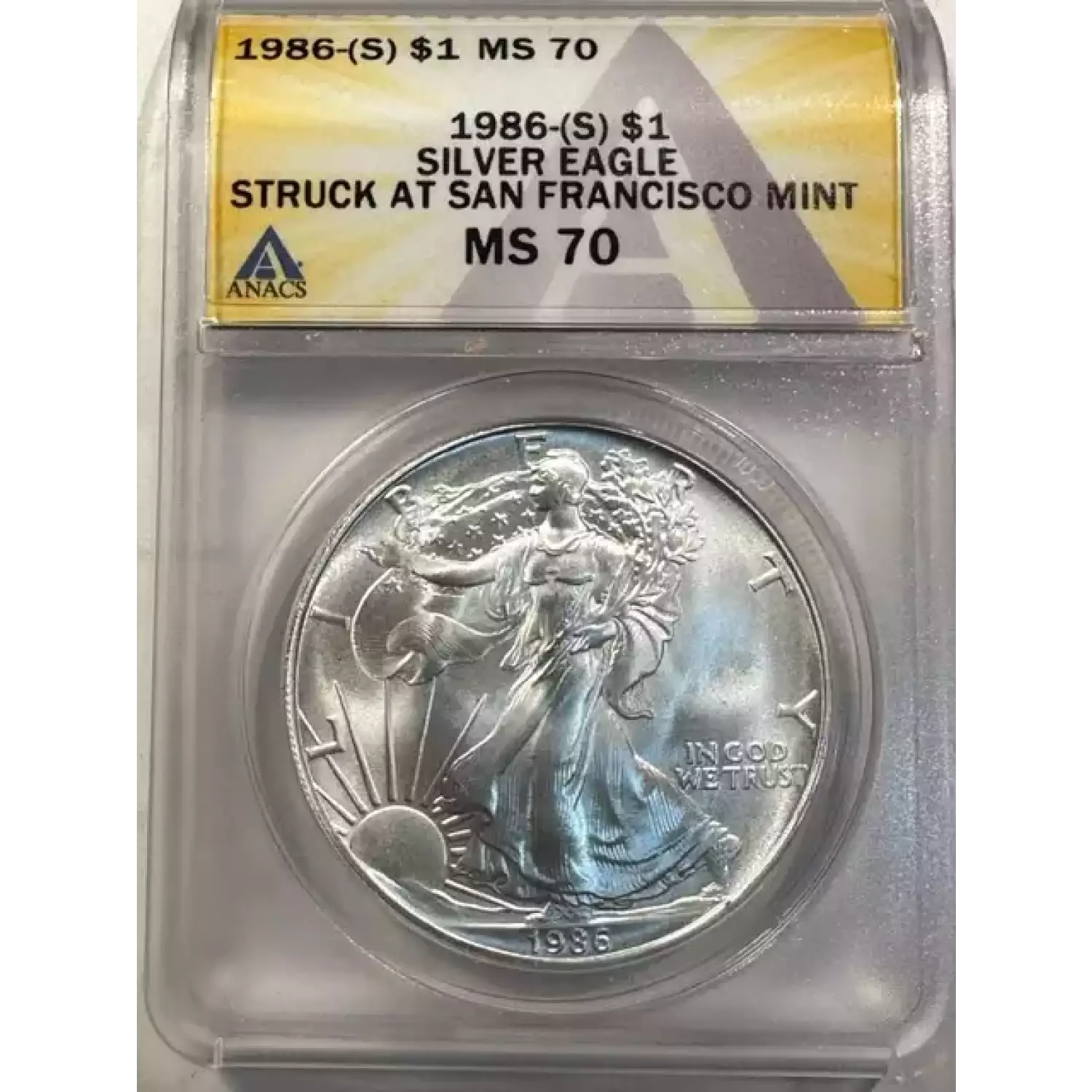 1986-(S) Silver Eagles ANACS MS-70 Struck at San Francisco Mint - Bob Paul Rare Coins