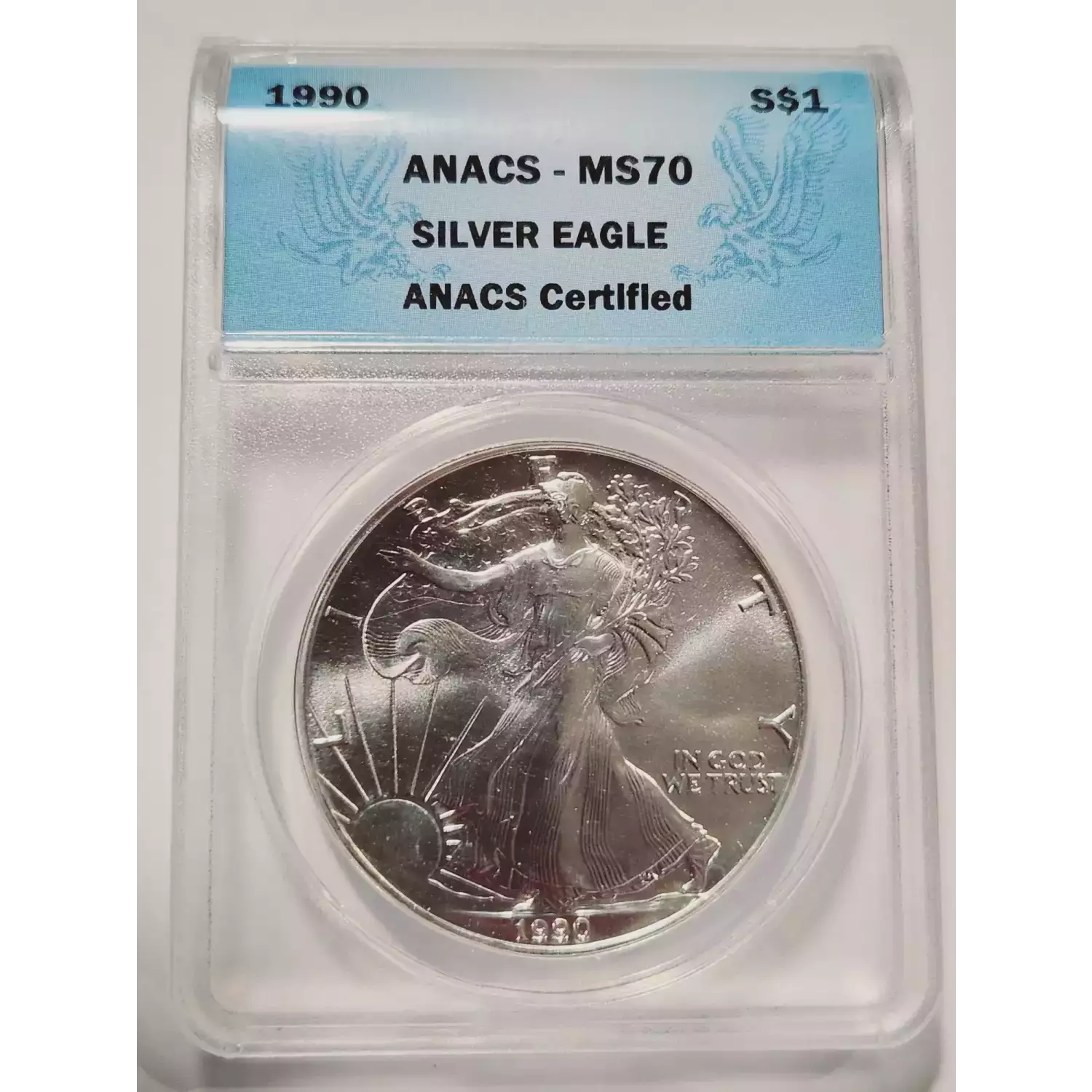 1990 Silver Eagles ANACS MS-70 - SILVER EAGLES - Bob Paul Rare Coins