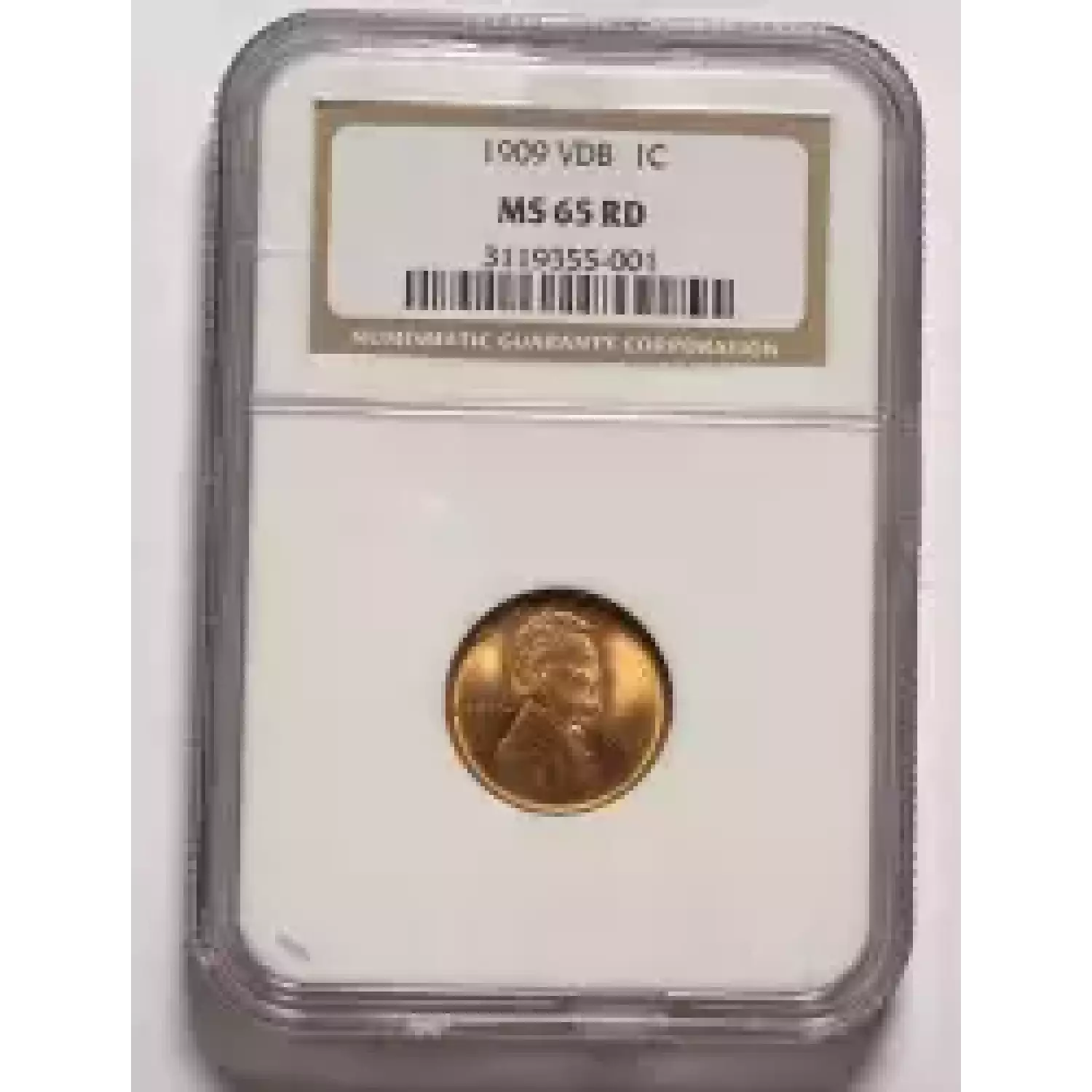 1909 VDB Small Cents Lincoln, Wheat Ears Reverse NGC MS-65 RD VDB - Bob Paul Rare Coins