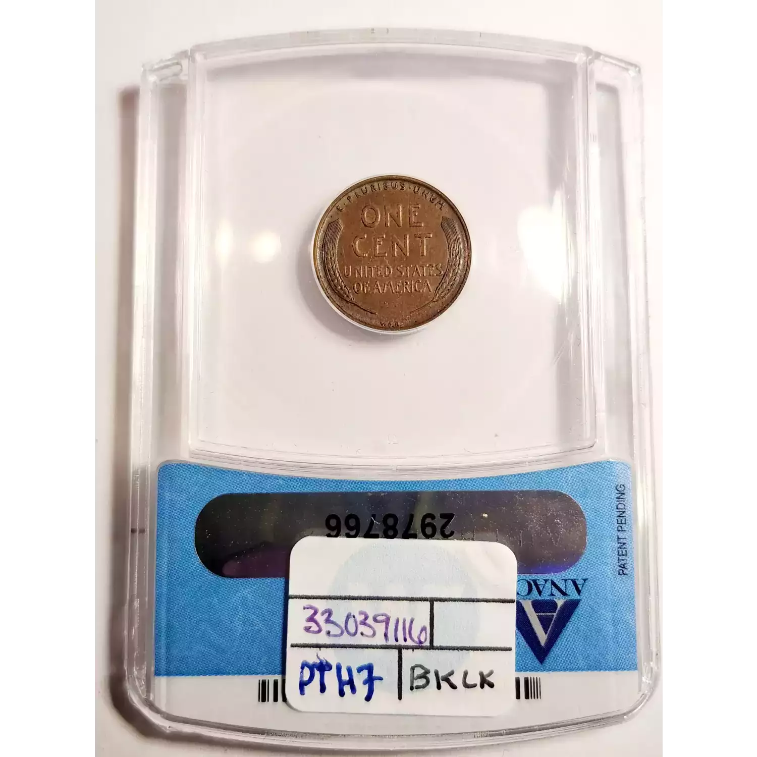 1909-S Small Cents Lincoln, Wheat Ears Reverse ANACS AU-50 VDB - Bob Paul Rare Coins