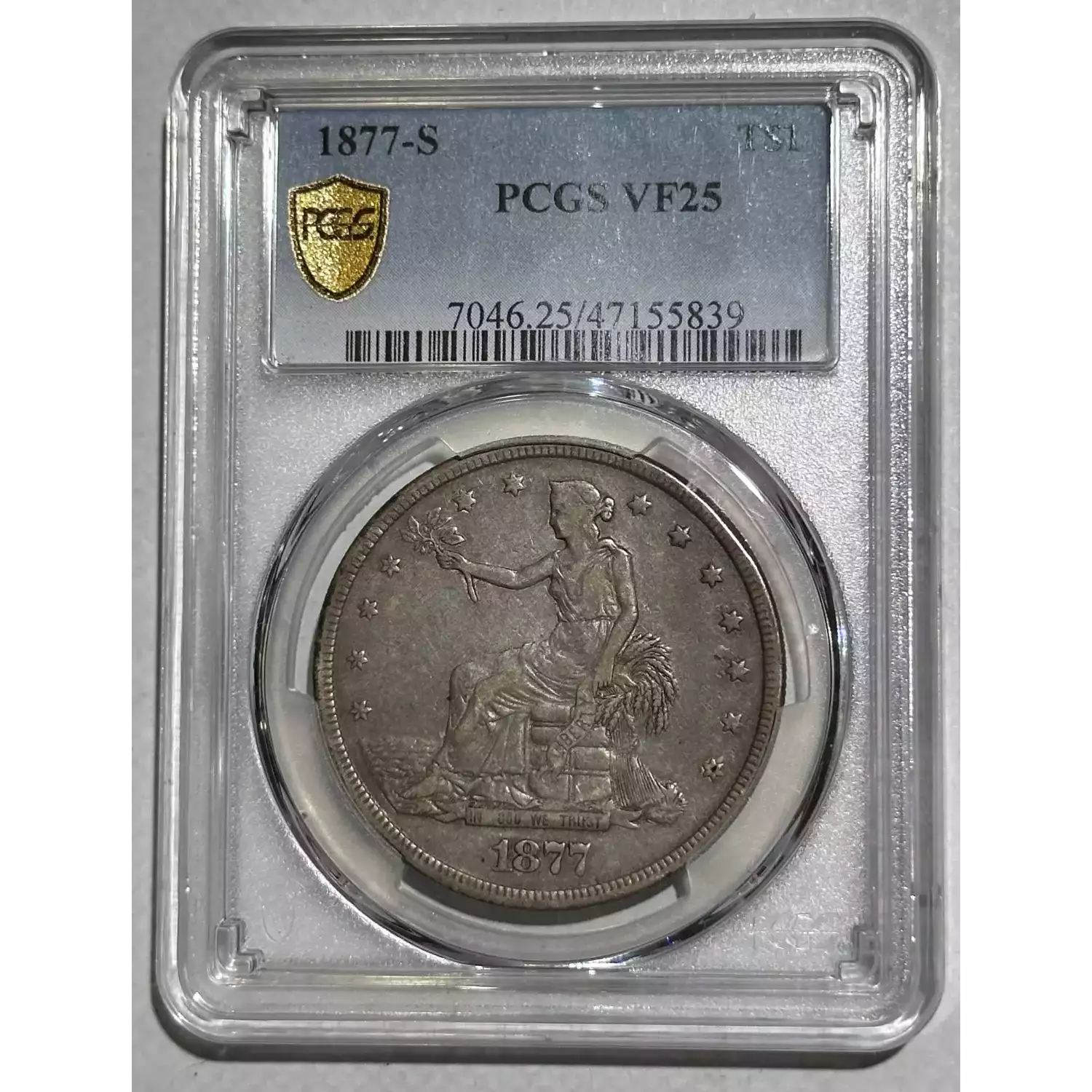 1877-S Silver Dollars Trade Dollars PCGS VF-25 - Bob Paul Rare Coins